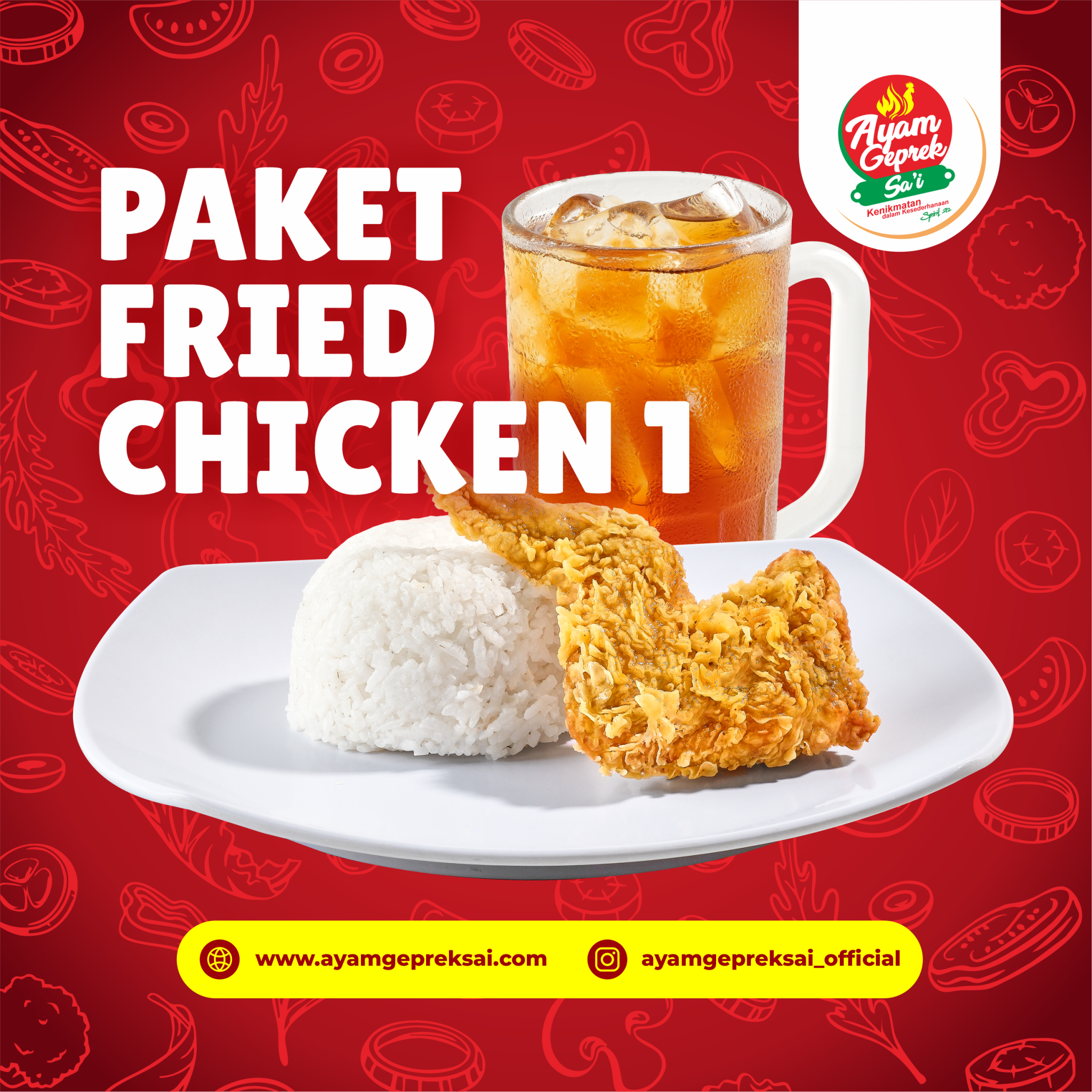 Menu Kami - Ayam Geprek Sa'i